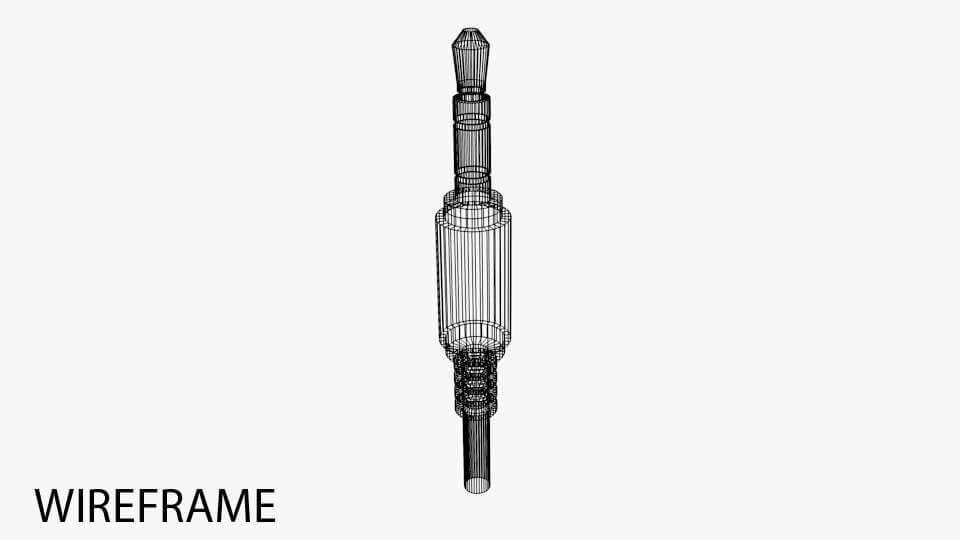 Audio Video Connector - Analog Blue 3D Model by Xtreme Studio