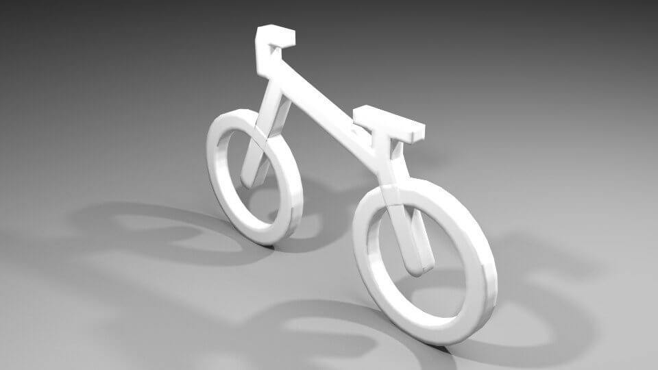 Bicycle Sign - 3D Model by Xtreme Studio