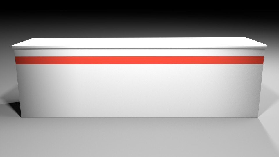 Counter Desk 1 - Free 3D Model by Xtreme Studio