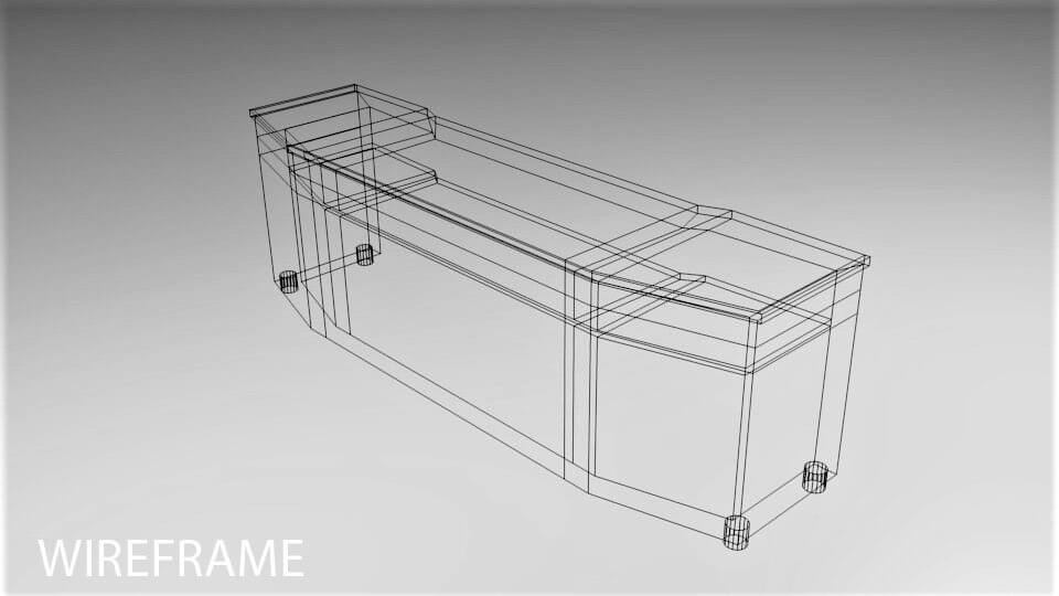 Counter Desk 2 - 3D Model by Xtreme Studio
