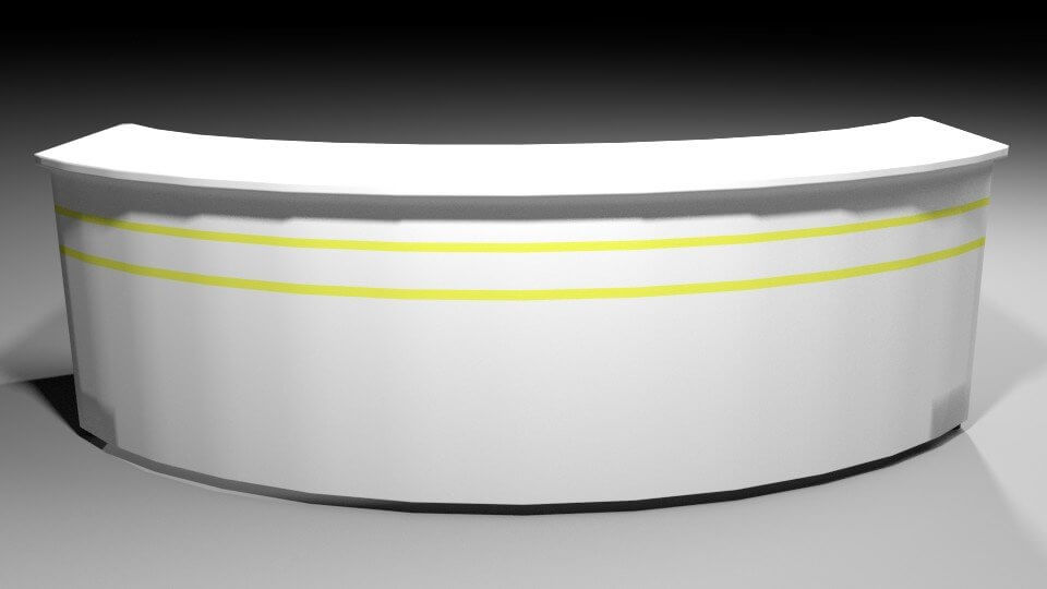 Counter Desk 4 - 3D Model by Xtreme Studio