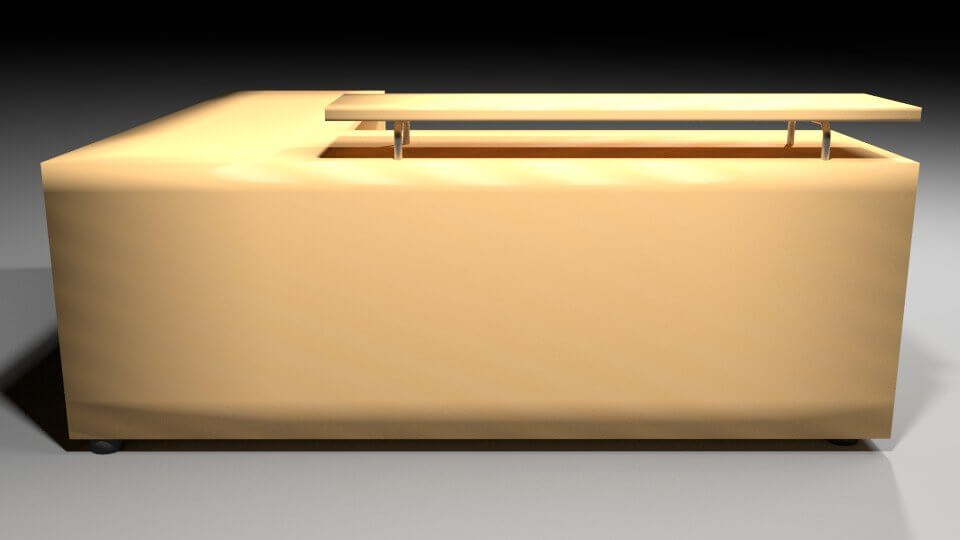 Counter Desk 7 - 3D Model by Xtreme Studio