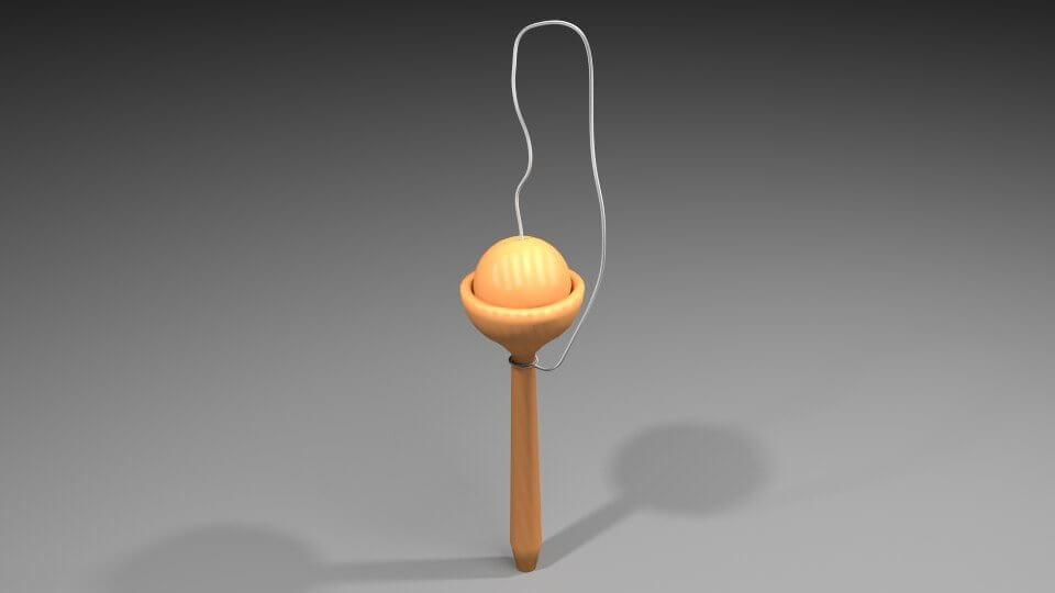 Cup-and-ball - Wooden Stick 3D Model by Xtreme Studio