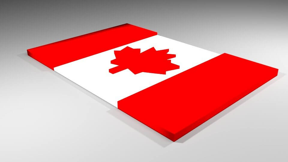 Flag - Canada 3D Model by Xtreme Studio
