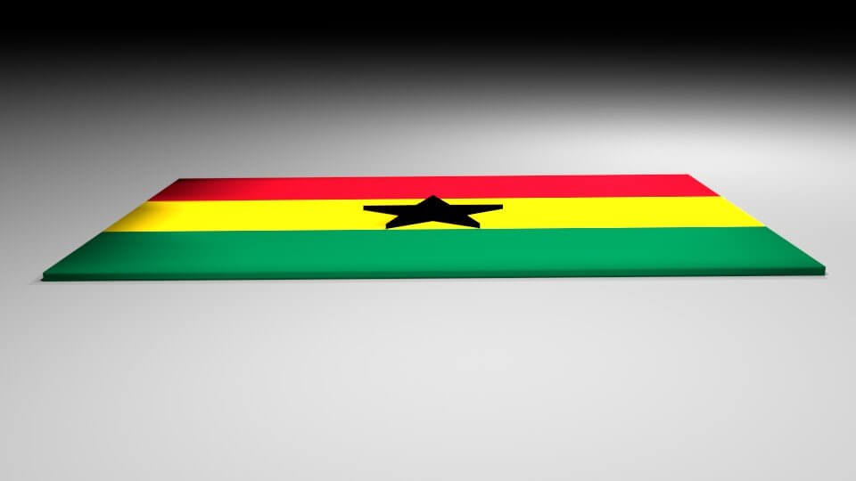 Flag - Ghana 3D Model by Xtreme Studio