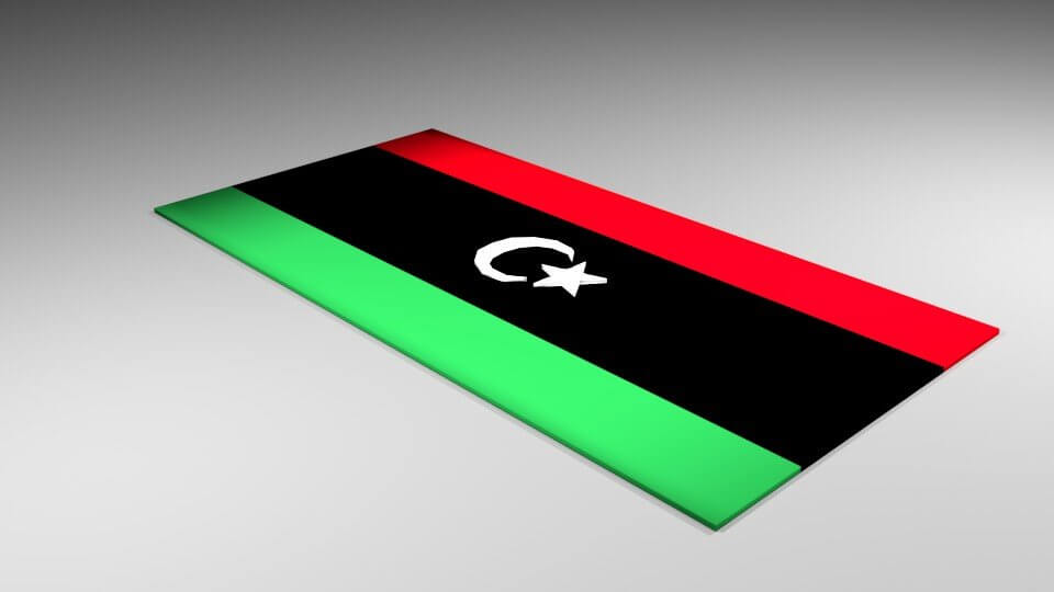 Flag - Libya 3D Model by Xtreme Studio