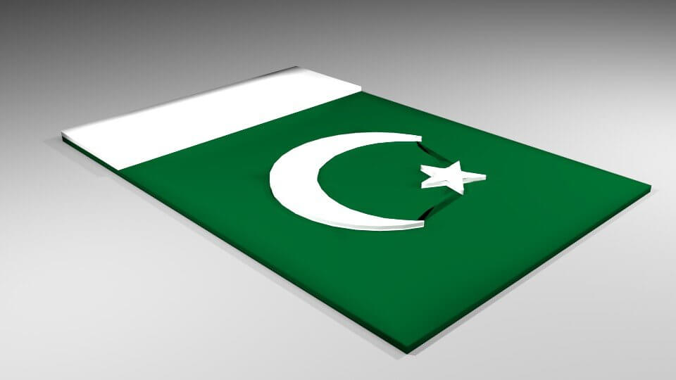 Flag - Pakistan 3D Model by Xtreme Studio