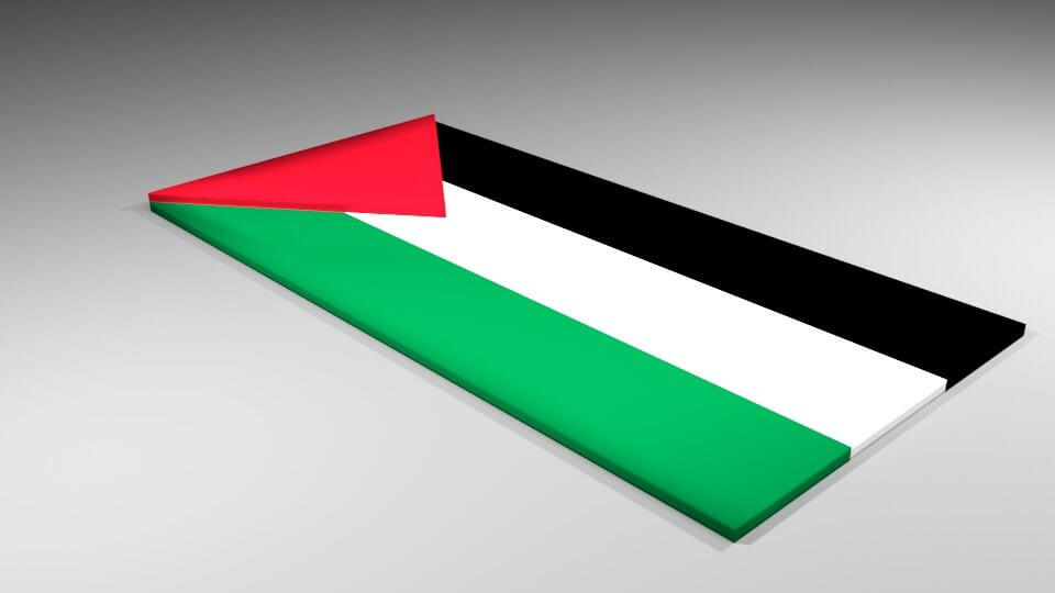 Flag - Palestine 3D Model by Xtreme Studio