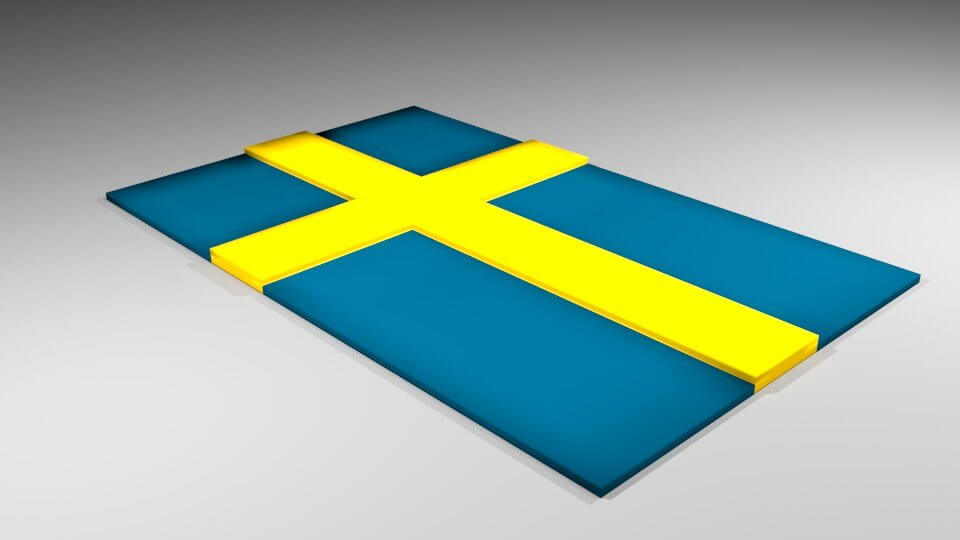 Flag - Sweden 3D Model by Xtreme Studio