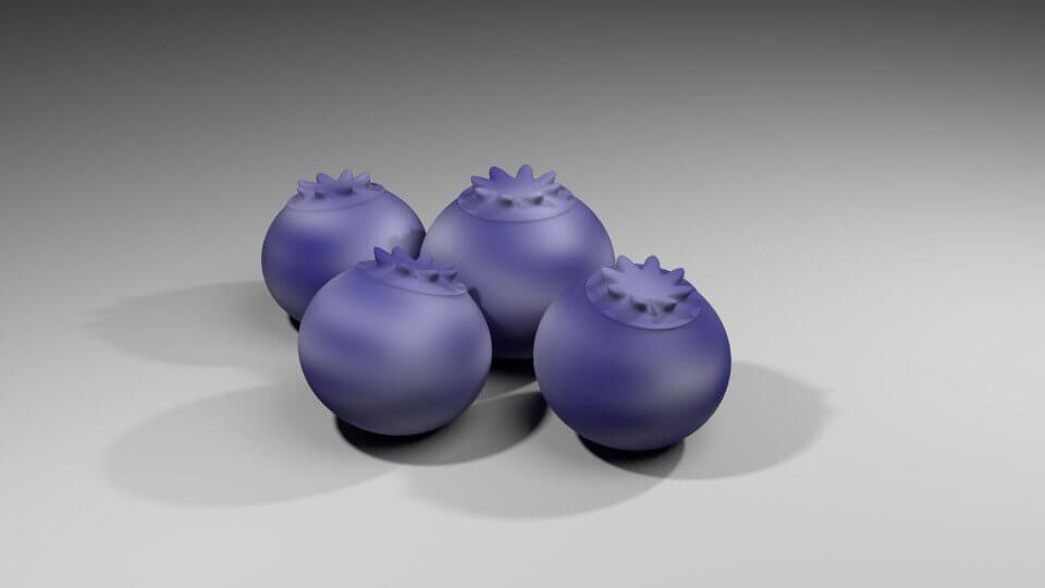 Fruit - Blueberry 3D Model by Xtreme Studio