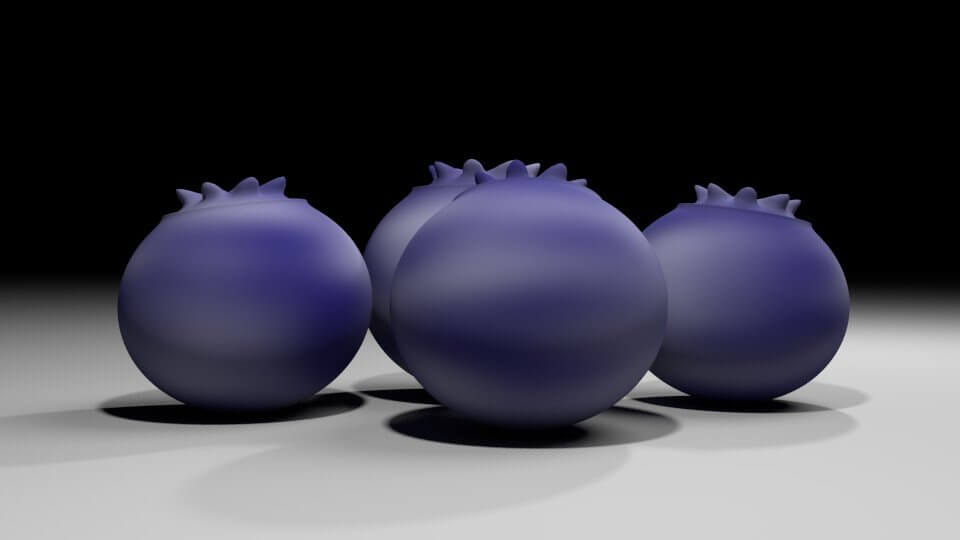 Fruit - Blueberry 3D Model by Xtreme Studio