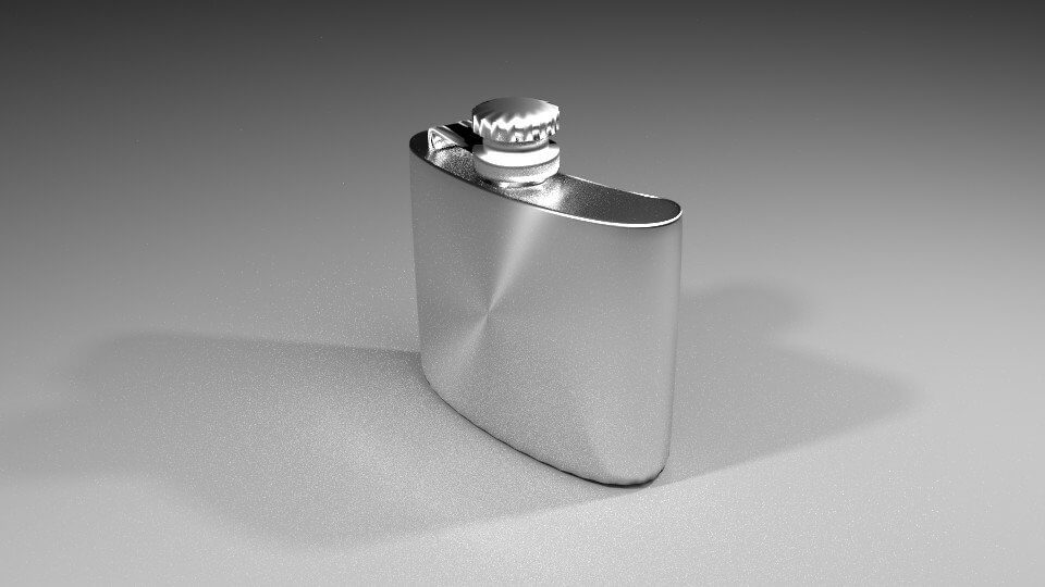 Hip Flask 6oz - 3D Model by Xtreme Studio