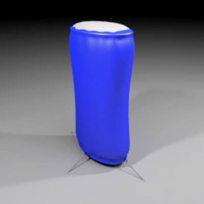 Inflatable Paintball Bunker - Big Box 3D Model by Xtreme Studio