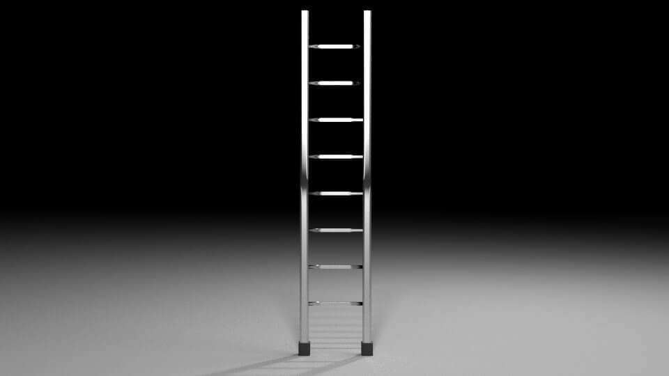 Ladder - Wall Straight 3D Model by Xtreme Studio