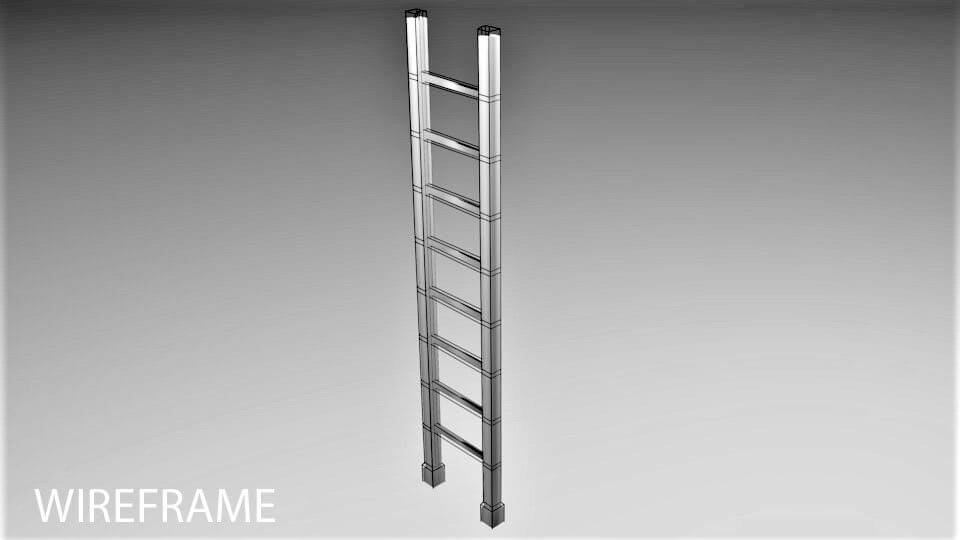 Ladder - Wall Straight 3D Model by Xtreme Studio
