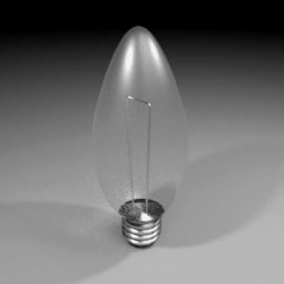 Light Bulb - Candle Shape 3D Model by Xtreme Studio