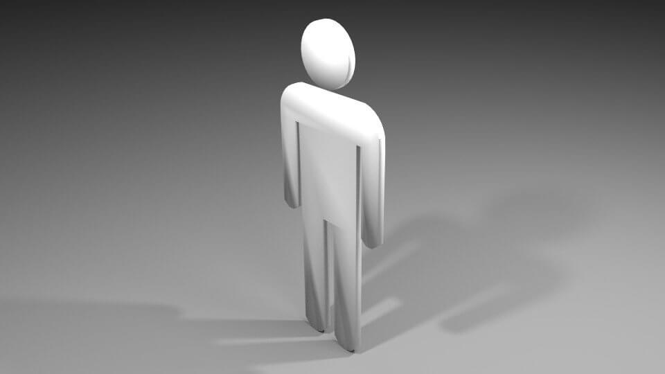 Men Sign - 3D Model by Xtreme Studio