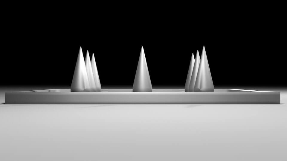 Military Barricade - Ground Spike 3D Model by Xtreme Studio