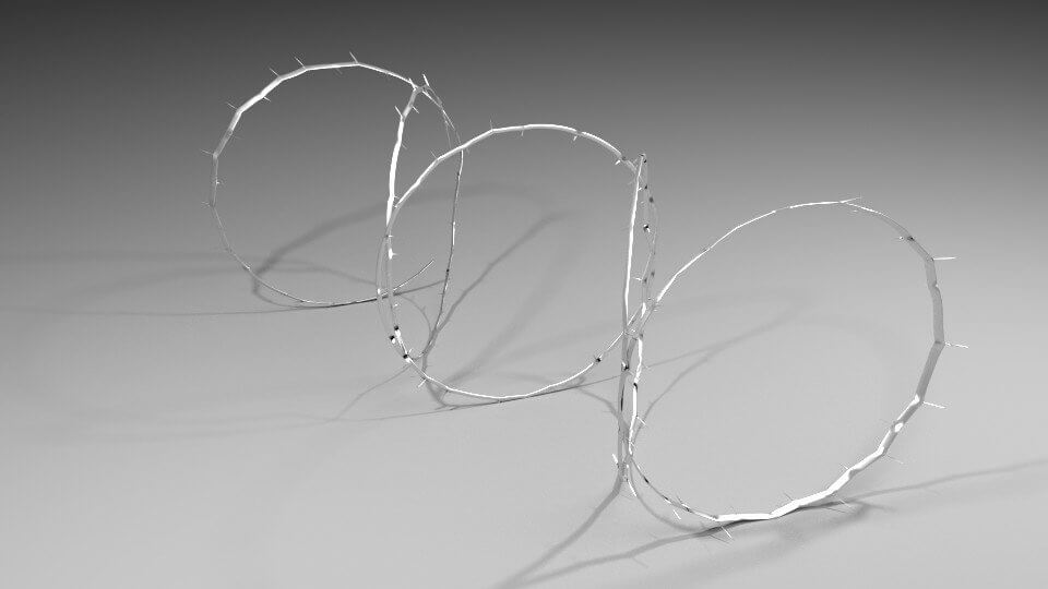 Military Barricade - Razor Wire 3D Model by Xtreme Studio