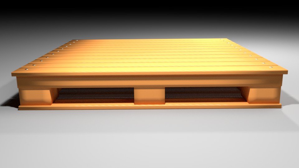 Pallet - Four Way Block 3D Model by Xtreme Studio