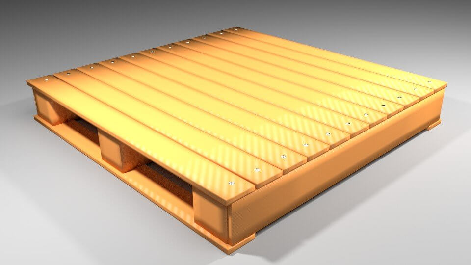 Pallet - Two Way Stringer 3D Model by Xtreme Studio