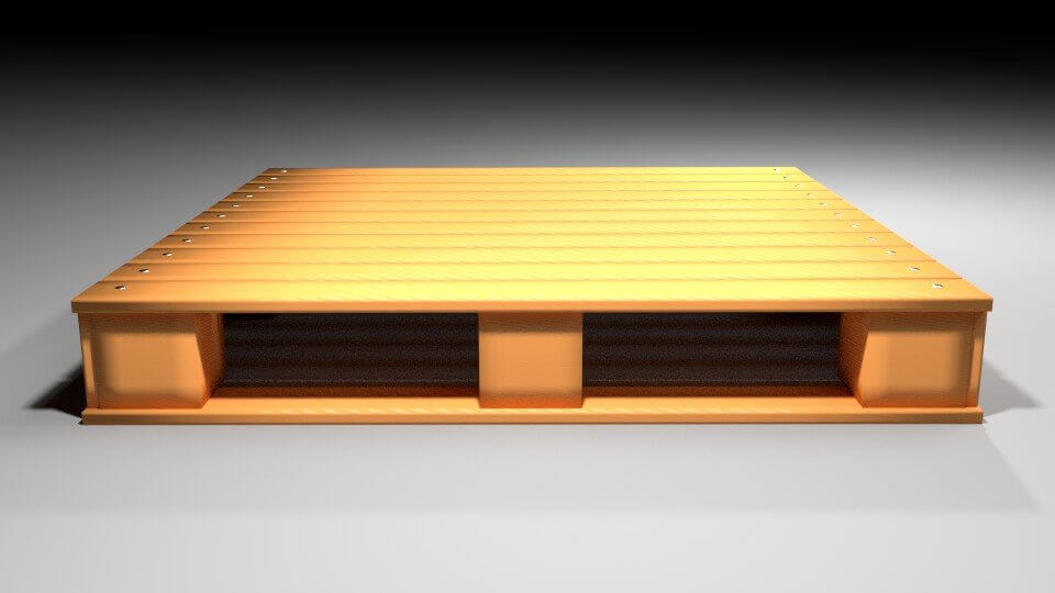 Pallet - Two Way Stringer 3D Model by Xtreme Studio