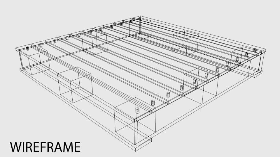 Pallet - Two Way Stringer 3D Model by Xtreme Studio