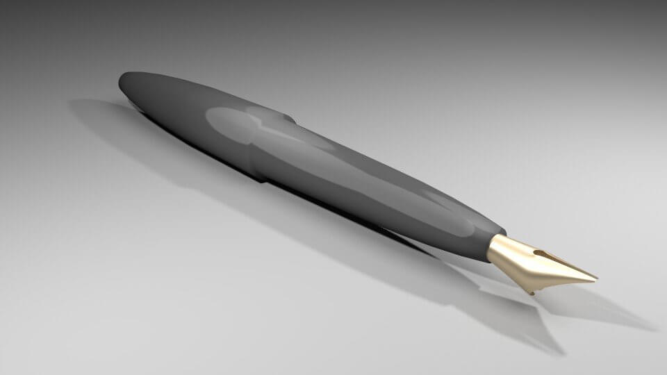 Fountain Pen - 3D Model by Xtreme Studio
