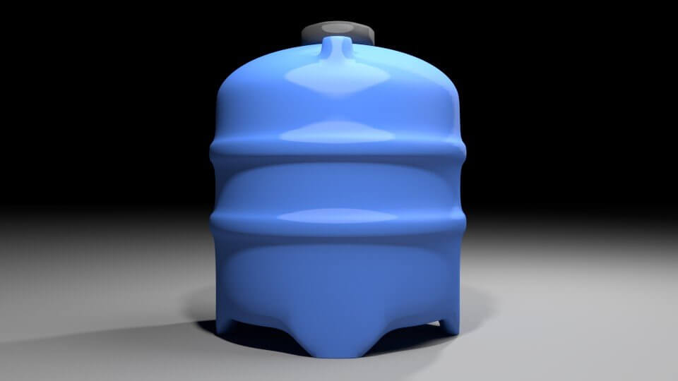 Plastic Water Tank 2 - 3D Model by Xtreme Studio