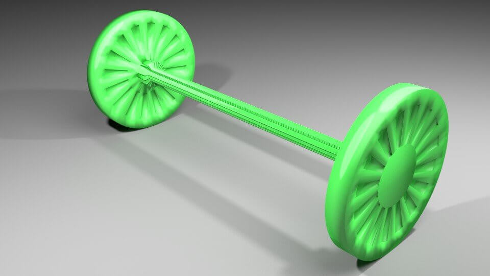 Plastic Wheel 4 - 3D Model by Xtreme Studio