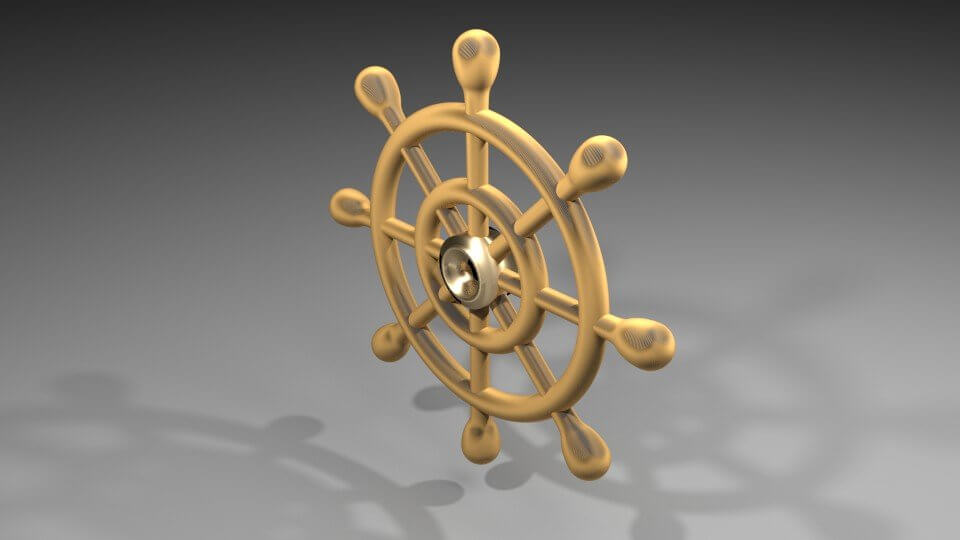 Ship Wheel 2 - 3D Model by Xtreme Studio