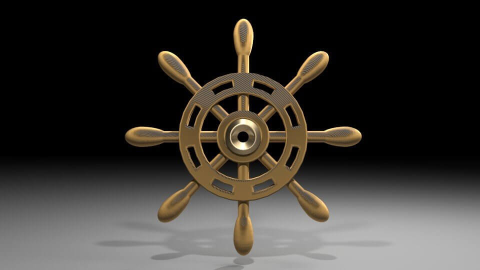 Ship Wheel 4 - 3D Model by Xtreme Studio