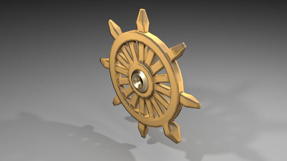 Ship Wheel 8 - 3D Model by Xtreme Studio