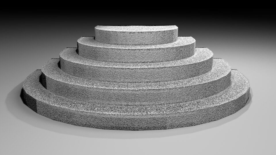 Stair Rounded - 3D Model by Xtreme Studio