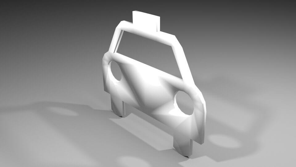Taxi Sign - 3D Model by Xtreme Studio