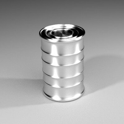 Tin Can Cylinder Medium - Free 3D Model by Xtreme Studio