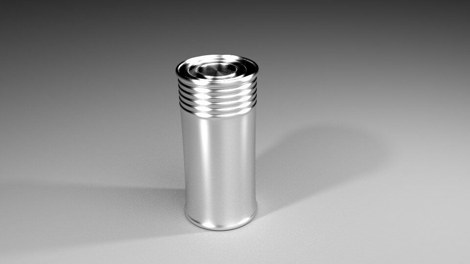 Tin Can Cylinder Tall - 3D Model by Xtreme Studio