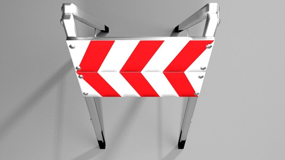 Traffic Barricade - A-Frame Type III 3D Model by Xtreme Studio