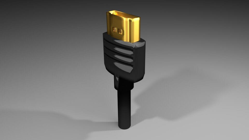 USB - HDMI 3D Model by Xtreme Studio