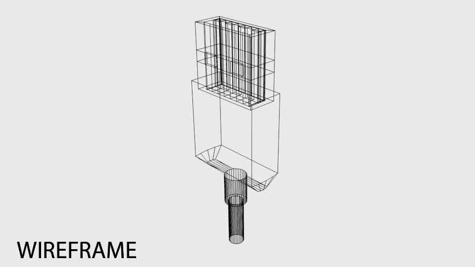 USB - Type A 3D Model by Xtreme Studio