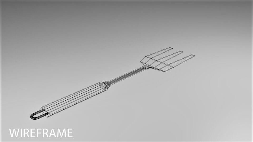Utensil Solid Fork - 3D Model by Xtreme Studio
