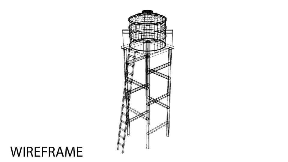 Water Tower 10 - 3D Model by Xtreme Studio
