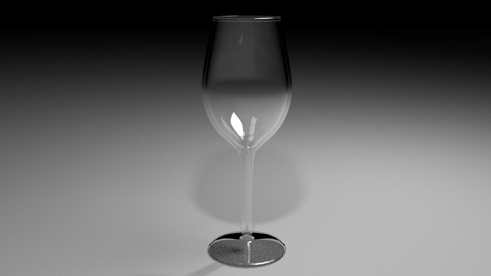 Wine Glass - White 3D Model by Xtreme Studio