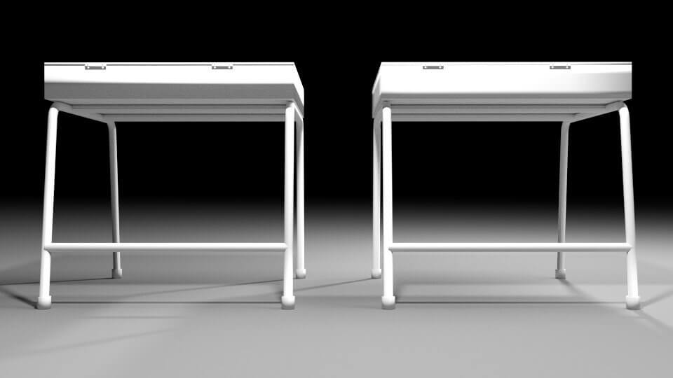 Writing Table 3 - 3D Model by Xtreme Studio