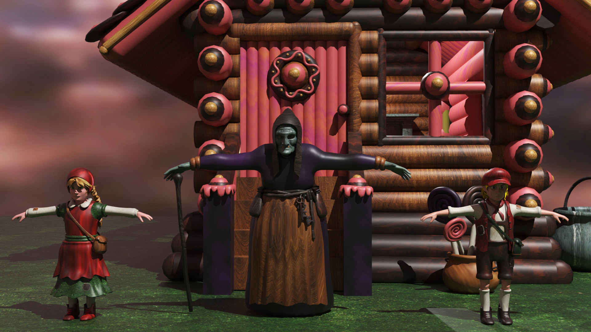 Hansel and Gretel - 3D Model by xuanxo69