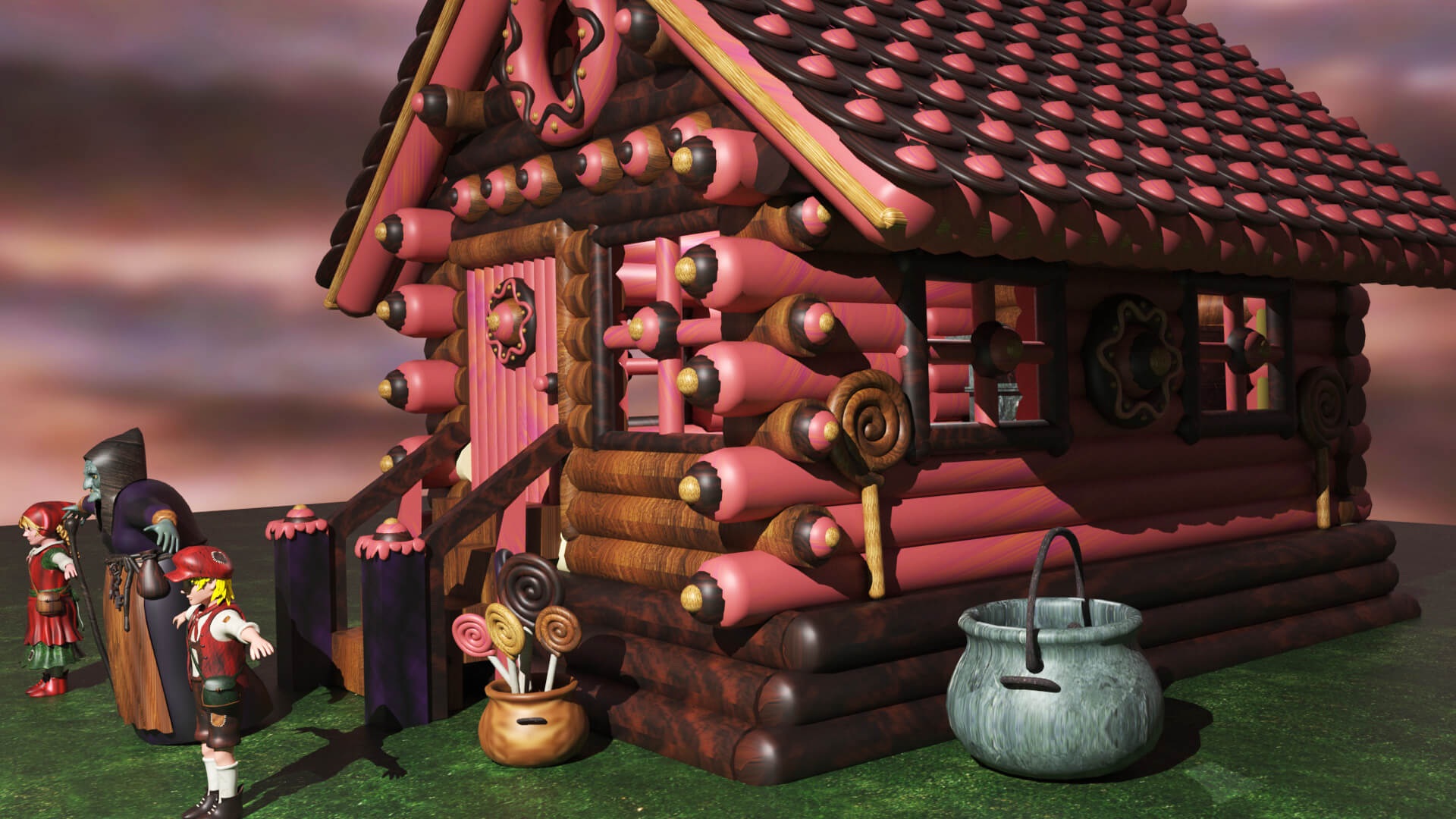 Hansel and Gretel - 3D Model by xuanxo69