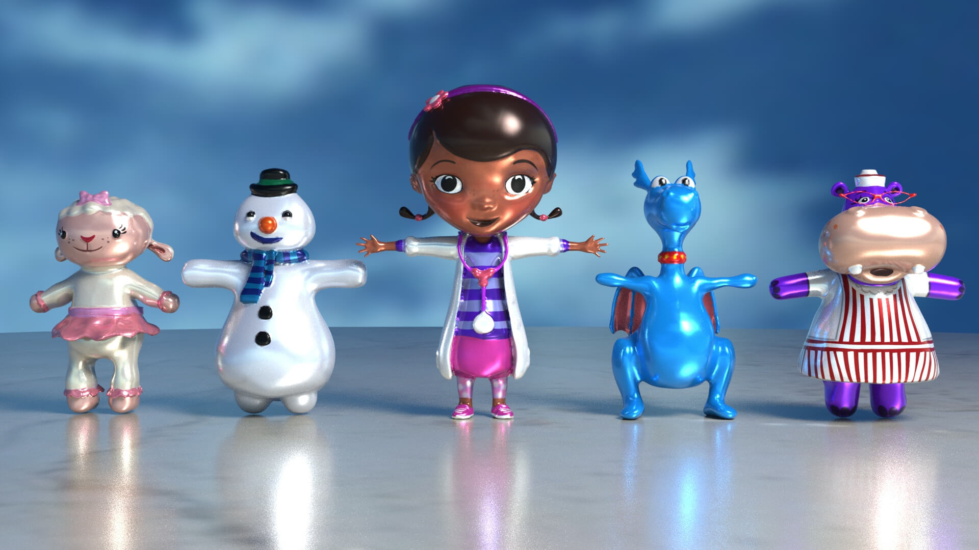 Pack Doc McStuffins Characters - 3D Model by xuanxo69