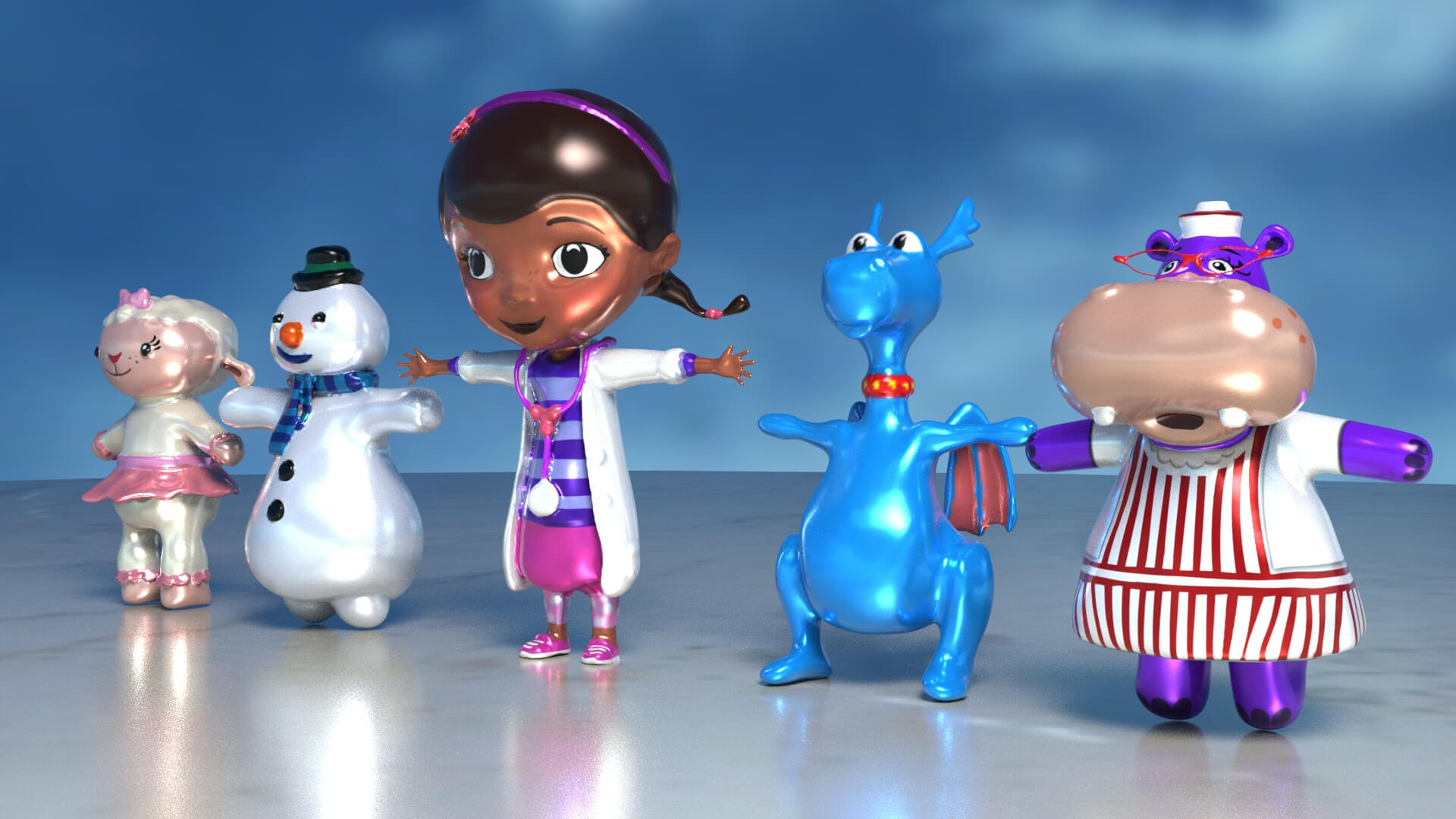 Pack Doc McStuffins Characters - 3D Model by xuanxo69