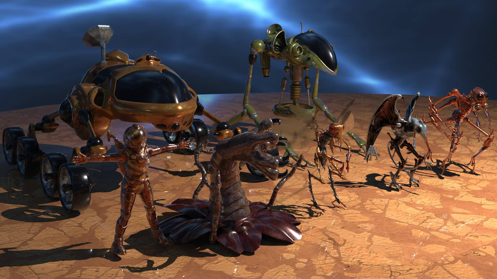 Space Creatures Pack - 3D Model by xuanxo69