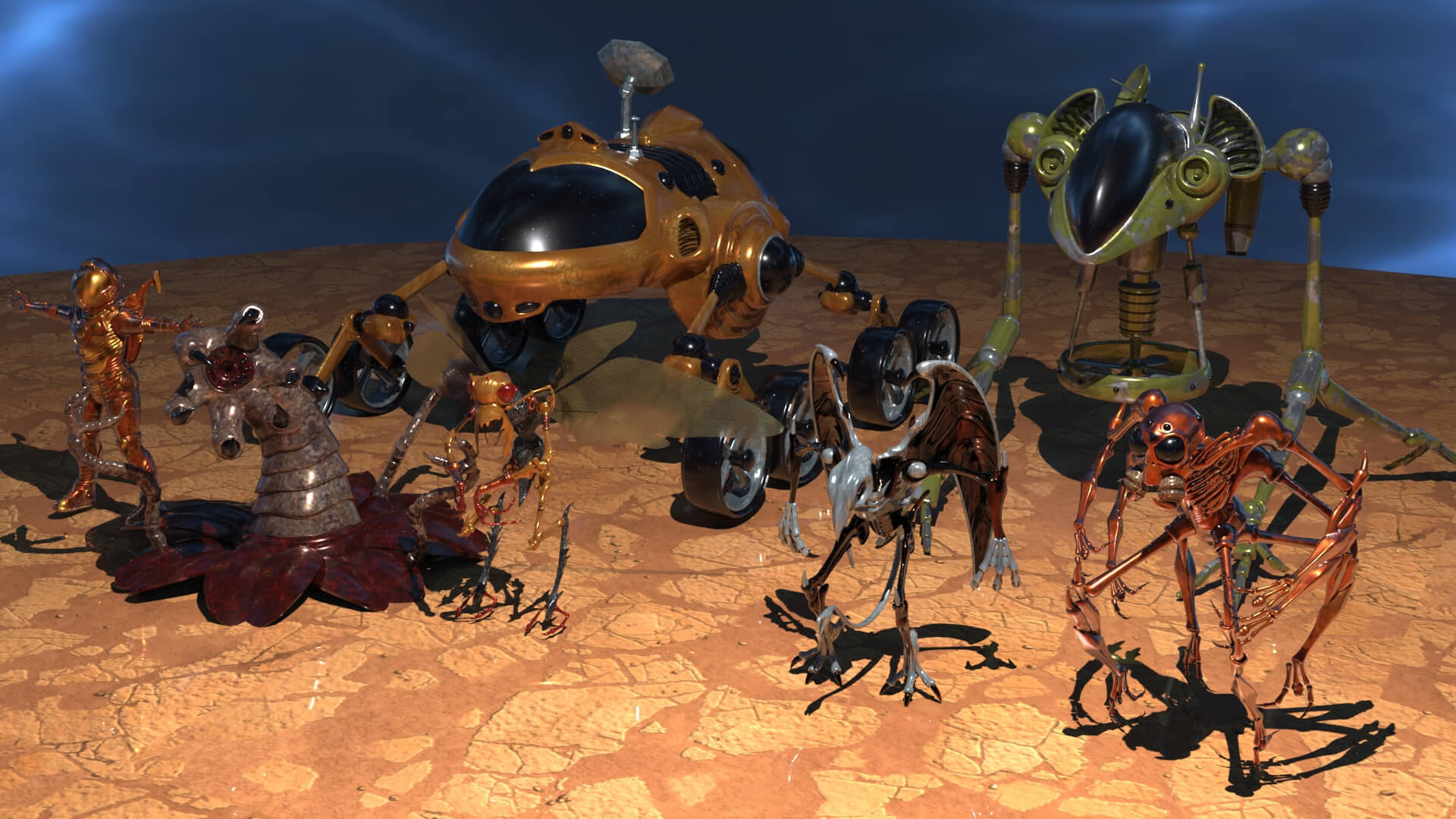 Space Creatures Pack - 3D Model by xuanxo69